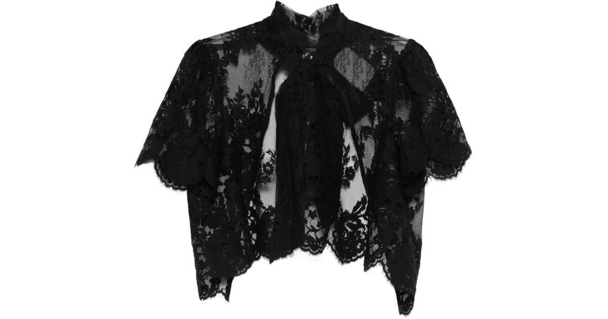 Imperial Lace Top in Black | Lyst
