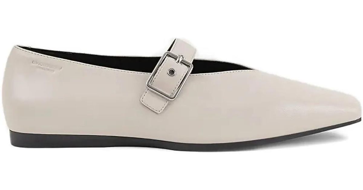 Vagabond Shoemakers Wioletta Buckle-Fastening Ballet Flats in White | Lyst