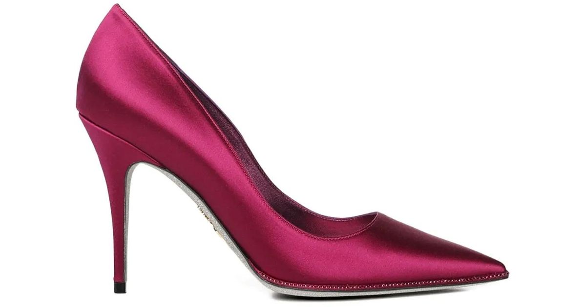 Rene Caovilla 100Mm Taylor Pumps in Pink | Lyst