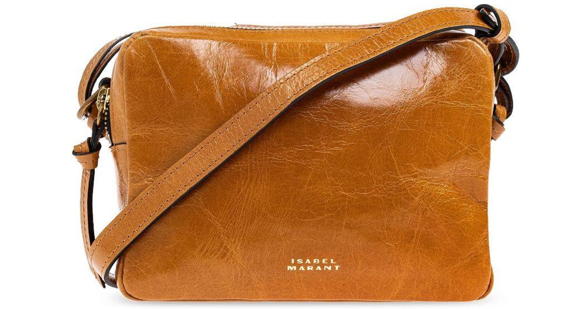 Isabel Marant Wardy Camera Cross Body Bag in Brown | Lyst