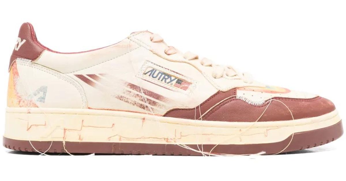 Autry Rainbow Panel Trainers in Pink for Men | Lyst UK