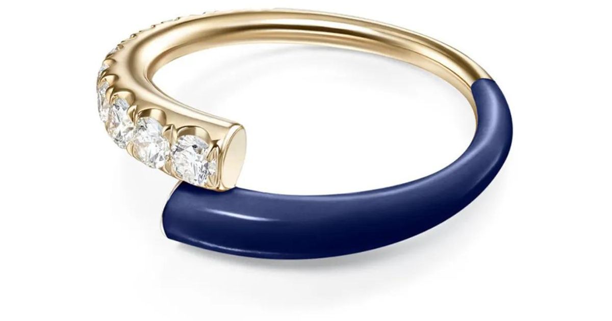 Melissa Kaye 18K Diamond Lola Ring in Blue | Lyst UK