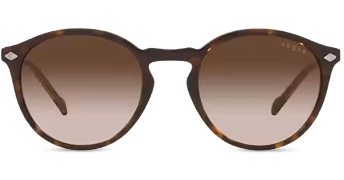 Vogue Eyewear Round-Frame Sunglasses in Brown for Men | Lyst UK