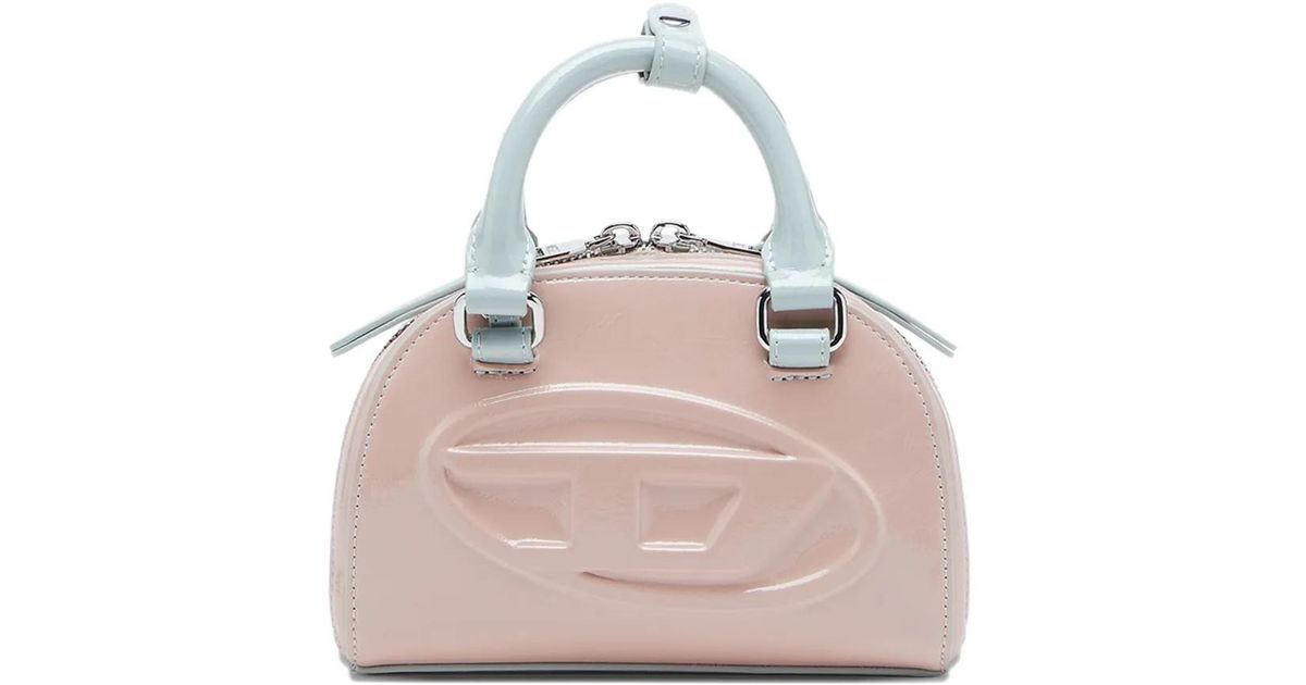 DIESEL 1Dr Dome Embossed Crossbody Bag in Pink | Lyst