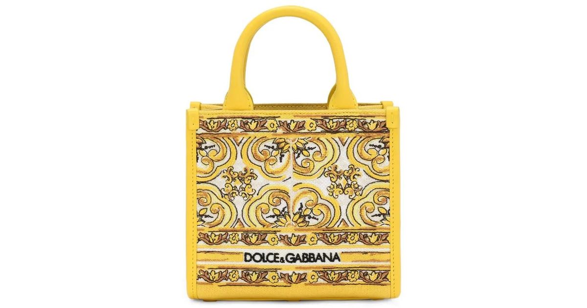 Dolce & Gabbana Dg Daily Mini Tote Bag in Yellow | Lyst UK