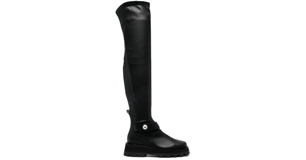 Jimmy Choo Meena Knee Boots in Black | Lyst