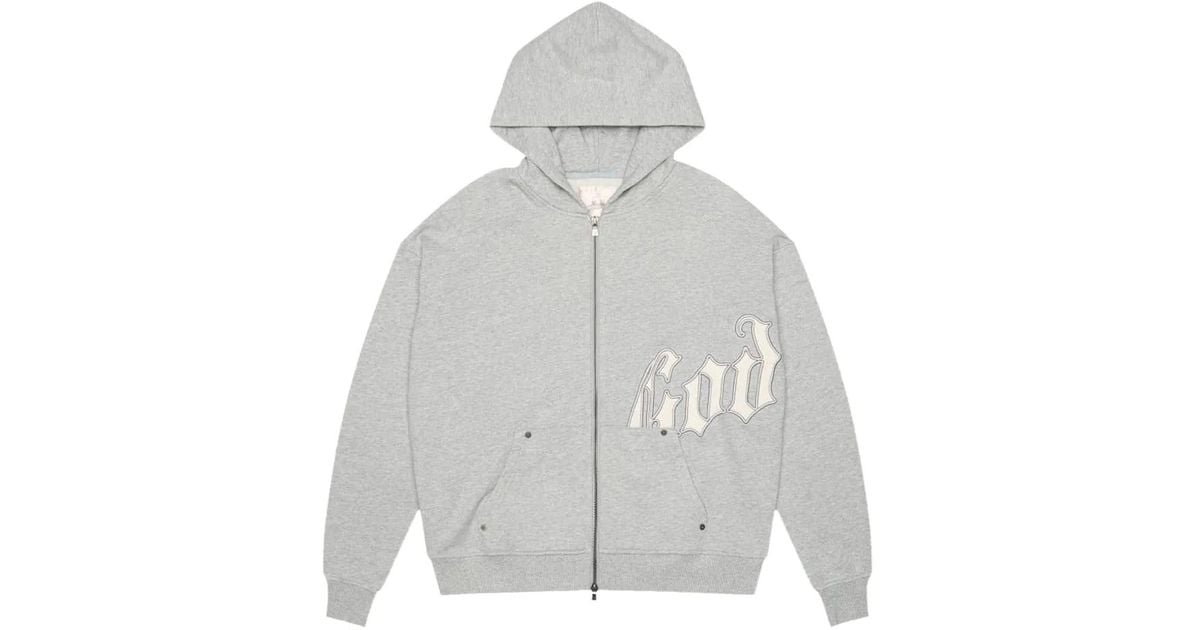 Godspeed Og Logo Zip-Up Hoodie in White for Men | Lyst UK