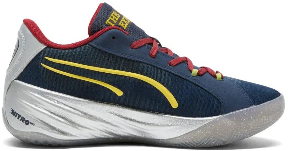 PUMA All-Pro Nitro Low-Top Sneakers in Blue for Men | Lyst UK