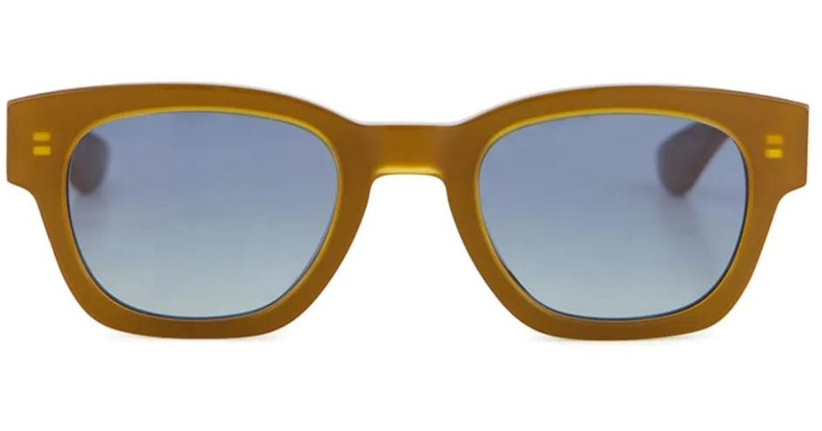 McQueen Square-Frame Sunglasses in Blue for Men | Lyst UK