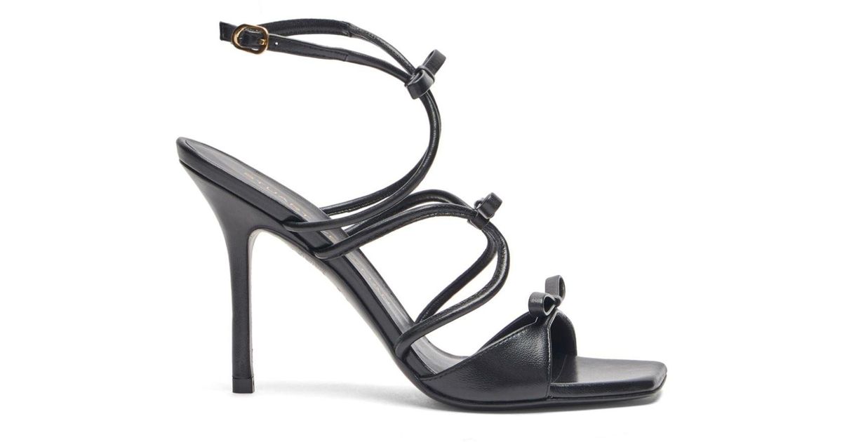 Stuart Weitzman 100mm Tully Sandals in Black | Lyst