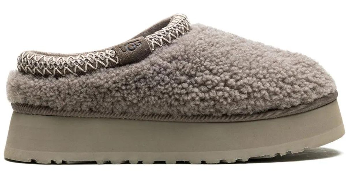 UGG Tazz Maxi Curly "Smoke Plum" Slippers in Gray | Lyst