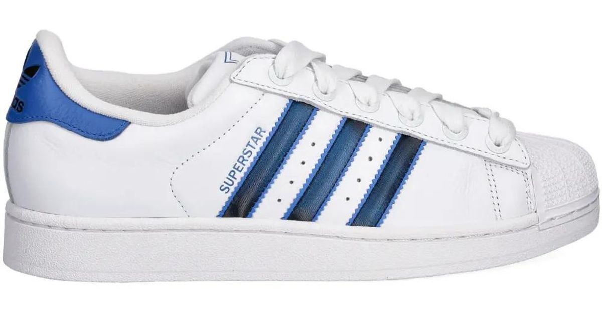 adidas Superstar Ii Stripe Sneakers in Blue for Men | Lyst UK