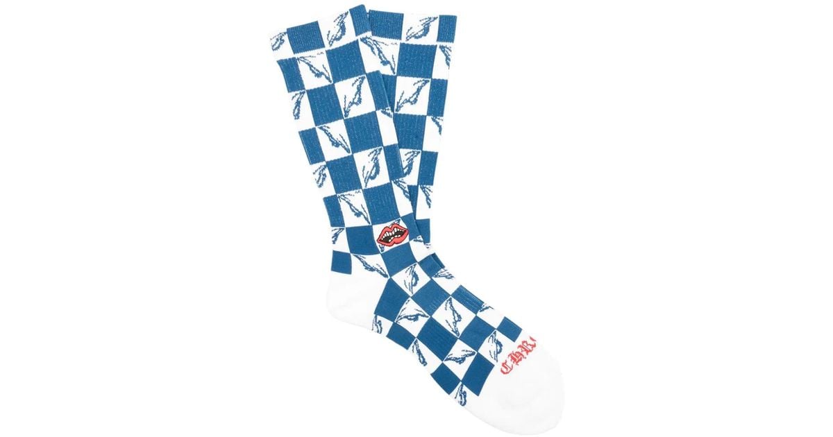 Chrome Hearts Matty Boy 99 Eyes Socks in Blue for Men | Lyst UK