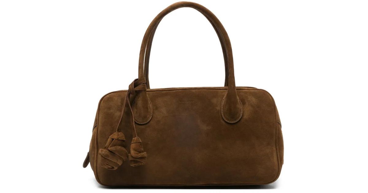 Magda Butrym Brigitte Tassel Suede Tote Bag in Brown | Lyst UK