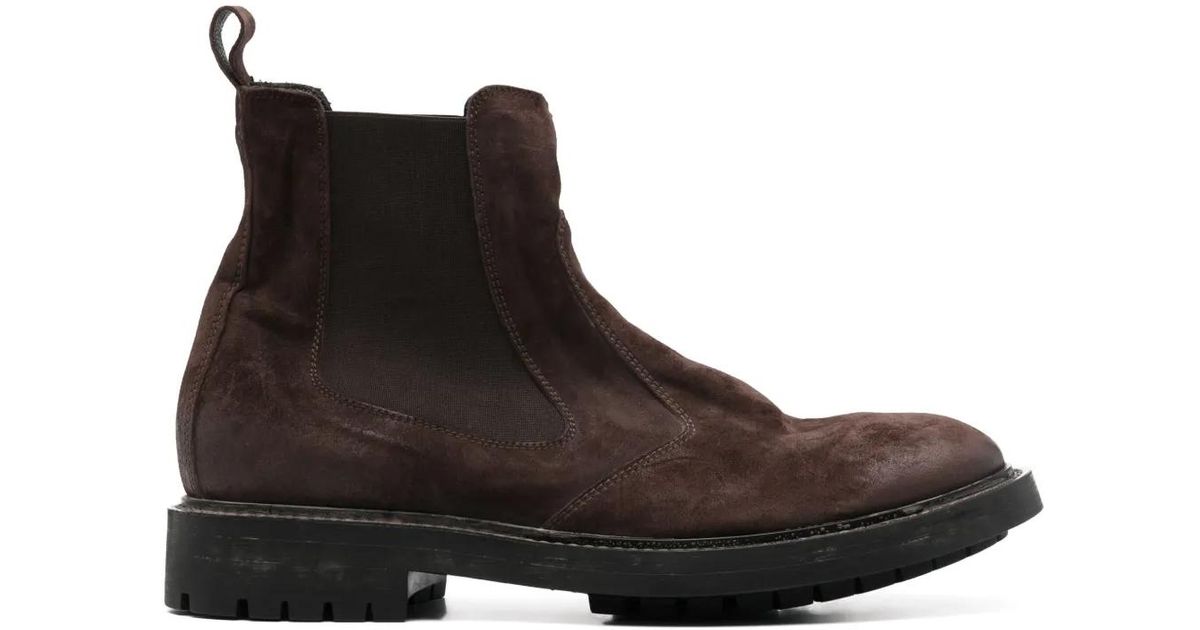 Moma Suede Chelsea Boots in Brown for Men | Lyst