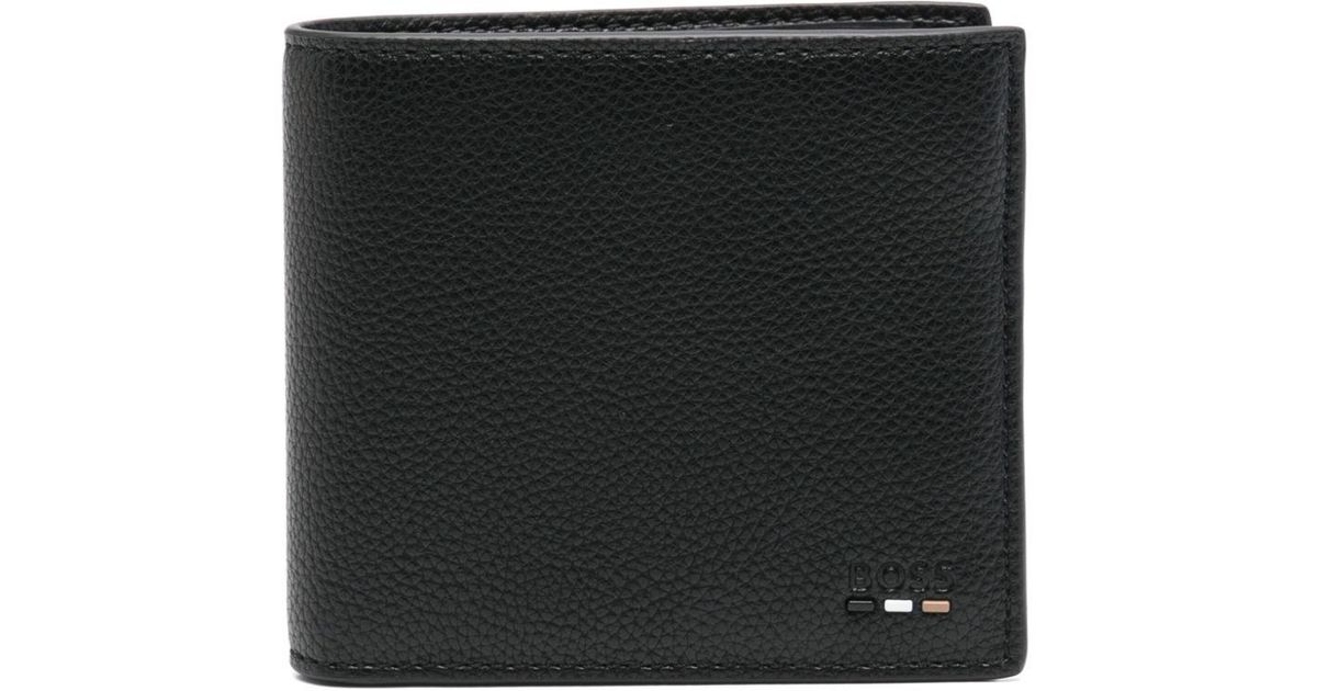 BOSS Logo-Deed Wallet in Black for Men | Lyst UK
