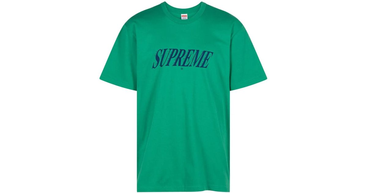 Supreme Slap Shot Logo-Print T-Shirt in Green | Lyst UK