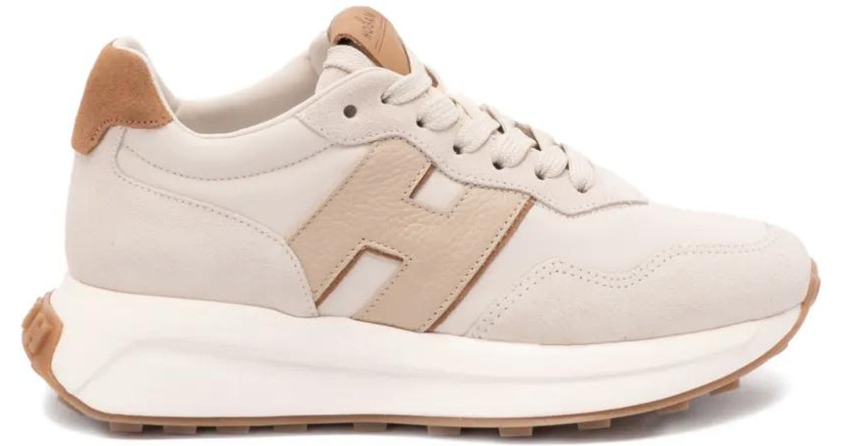 Hogan H641 Logo-Detail Sneakers in White | Lyst UK