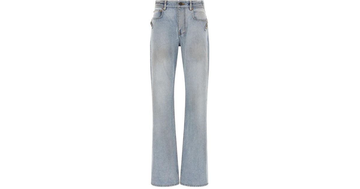 Balenciaga City Washed-Out Denim Jeans in Blue | Lyst UK