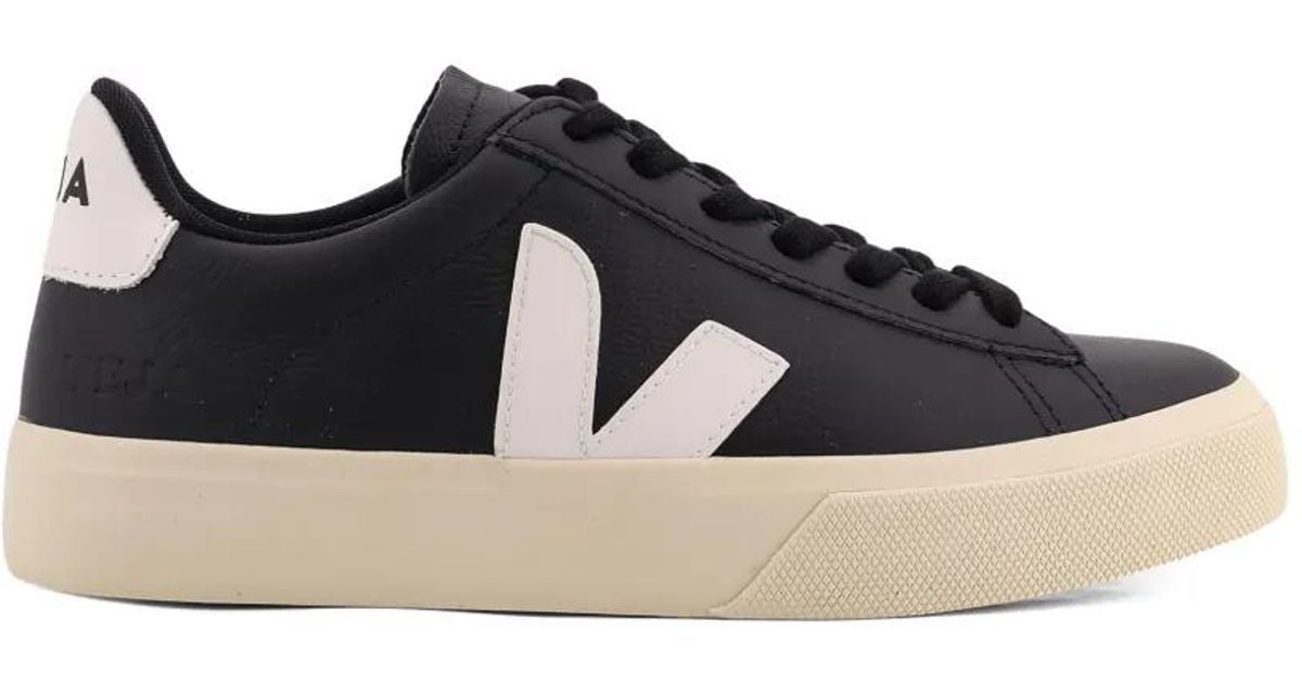 Veja Side Logo Lace-Up Sneakers in Black | Lyst UK