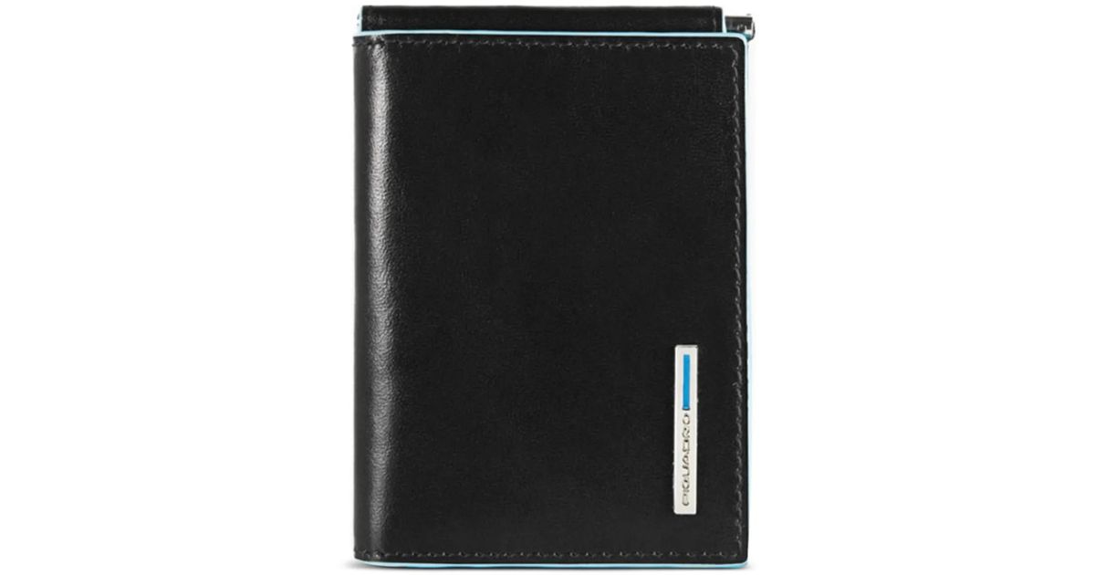Piquadro Logo-Print Card Holder in Black | Lyst