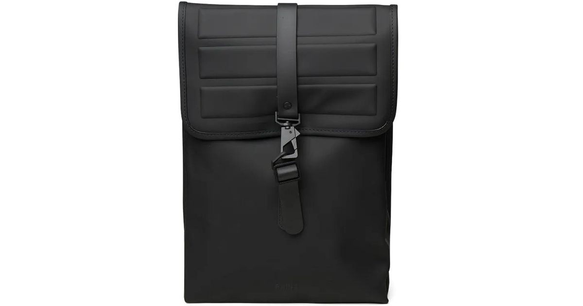 Rains Shield Flap Backpack in Black for Men | Lyst