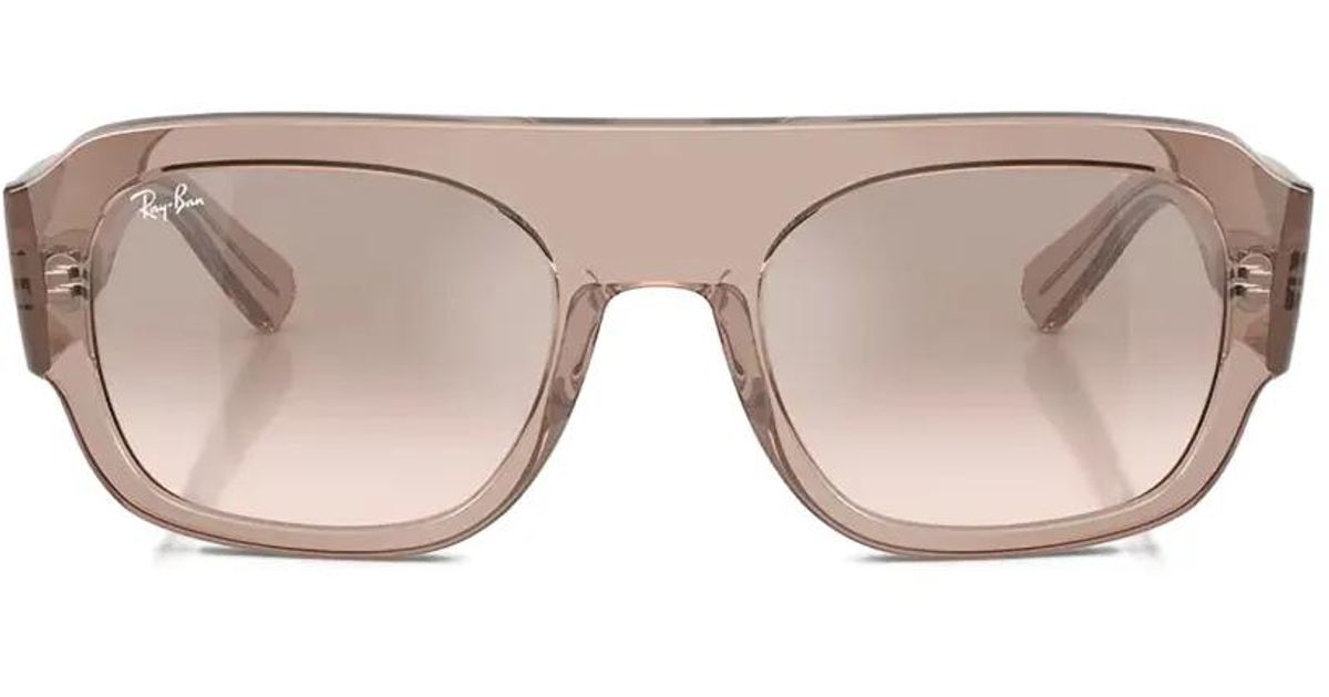 Ray-Ban Irregular-Shape Sunglasses in Pink | Lyst UK