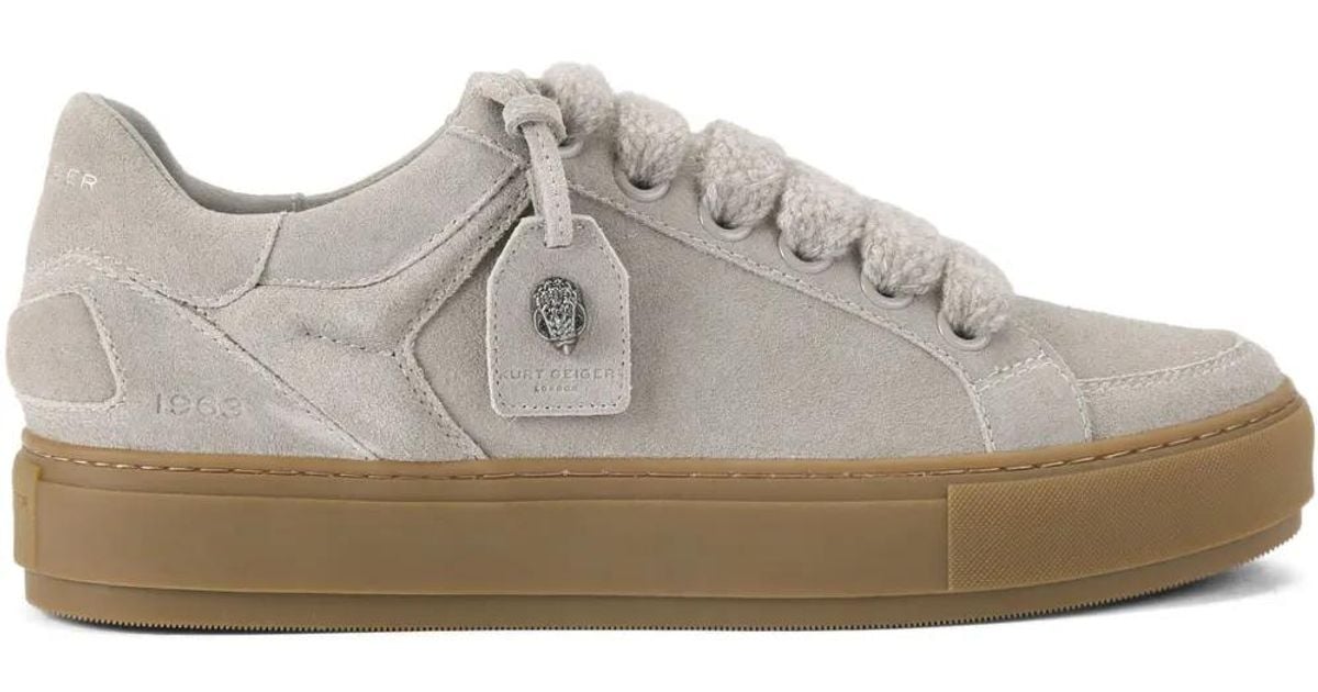 Kurt Geiger Southbank Tag Sneakers in Grey for Men | Lyst UK