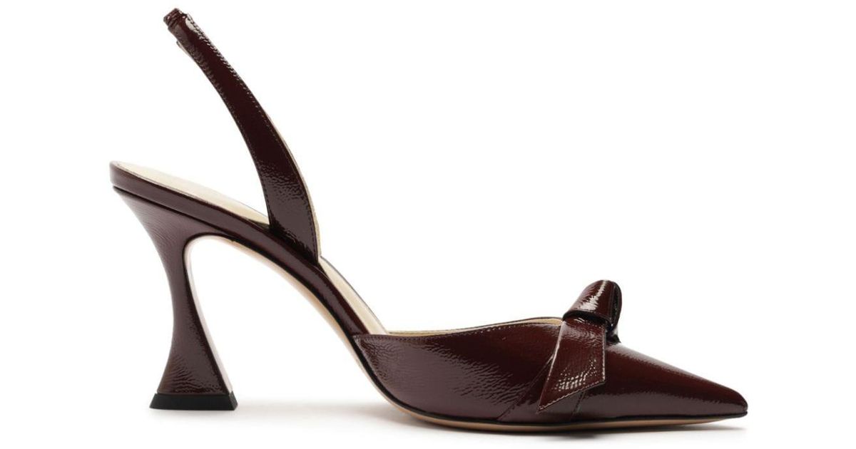 Alexandre Birman 85Mm Clarita Bell Slingback Pumps in White | Lyst