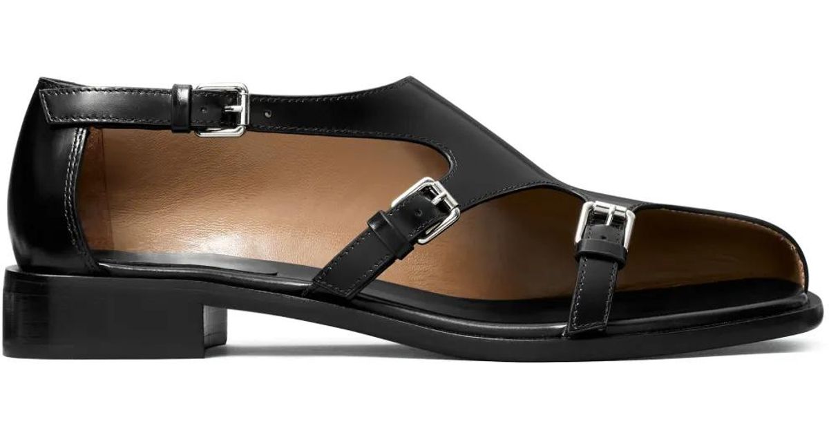 Tory Burch 25Mm Multi-Buckle Monk Shoes in Black | Lyst