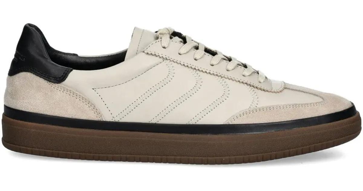 Vagabond Shoemakers Leo Suede-Panelling Sneakers in White for Men | Lyst