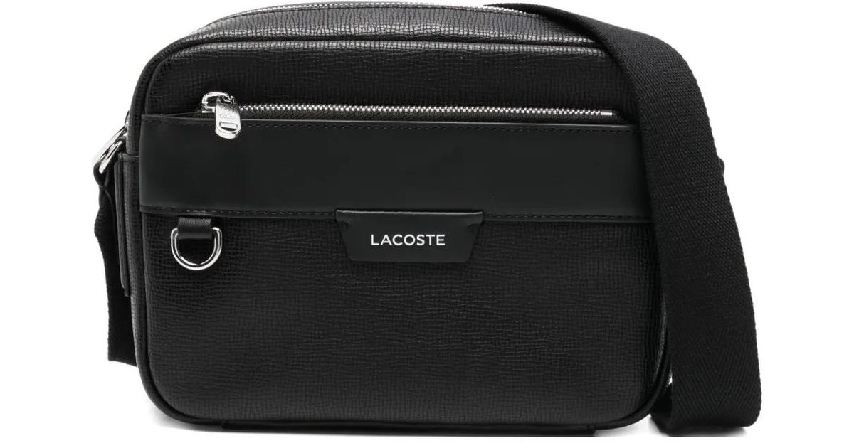 Lacoste Ossian Reporter Bag in Black for Men | Lyst