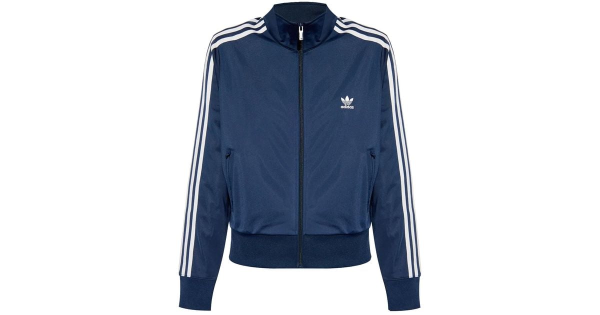 adidas 3-Stripes Logo Track Jacket in Blue | Lyst
