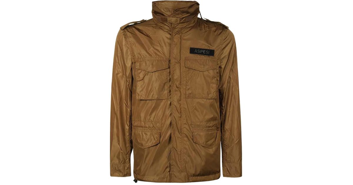 Aspesi Multi-Pocket Field Jacket in Brown for Men | Lyst UK