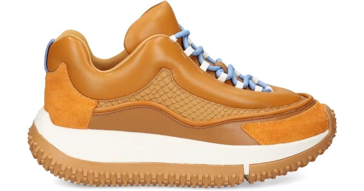 4Ccccees Leather Sneakers in Orange | Lyst UK