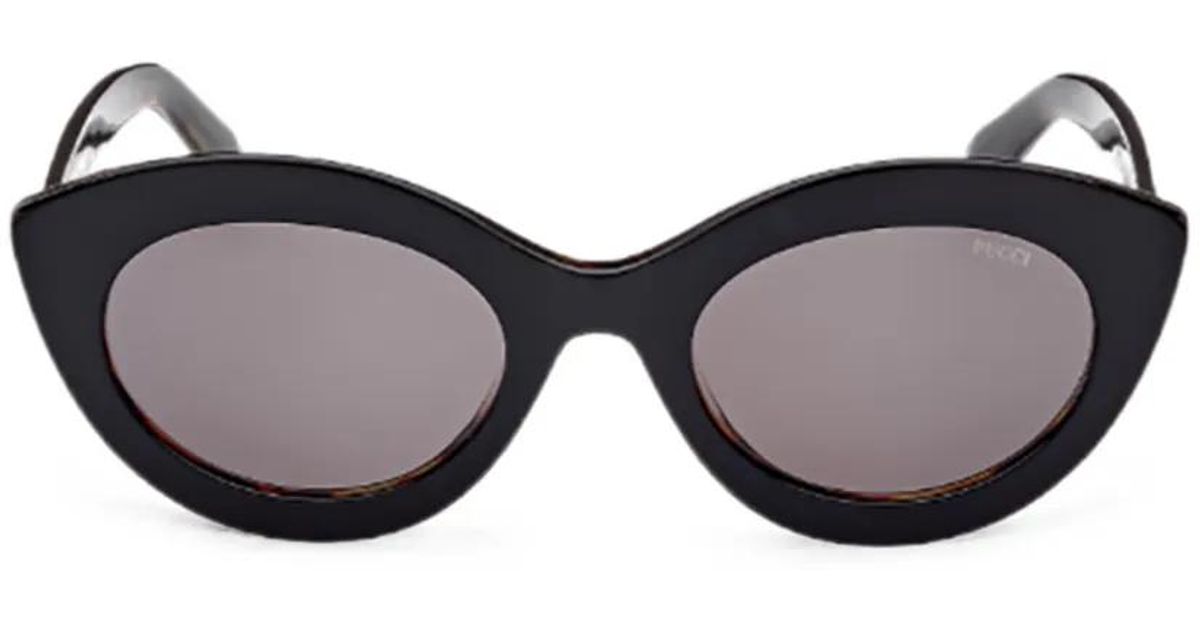PUCCI Tortoiseshell Cat-Eye Sunglasses in Black | Lyst UK