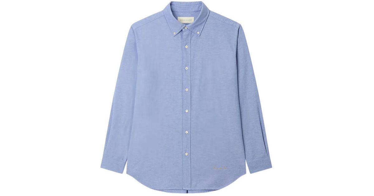 MAN ON THE BOON. Cotton Shirt in Blue for Men | Lyst UK