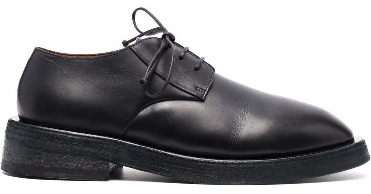 Marsèll Mentone Leather Derby Shoes in Black for Men | Lyst