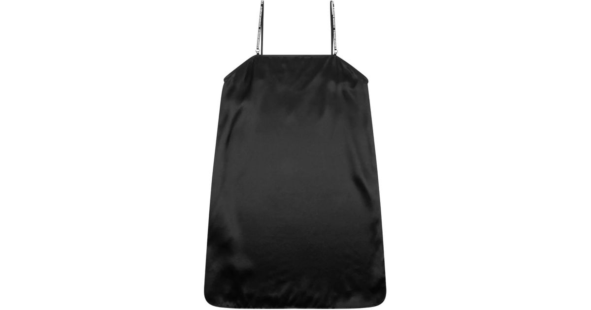 Chrome Hearts A La Mode Silk Mini Dress in Black | Lyst