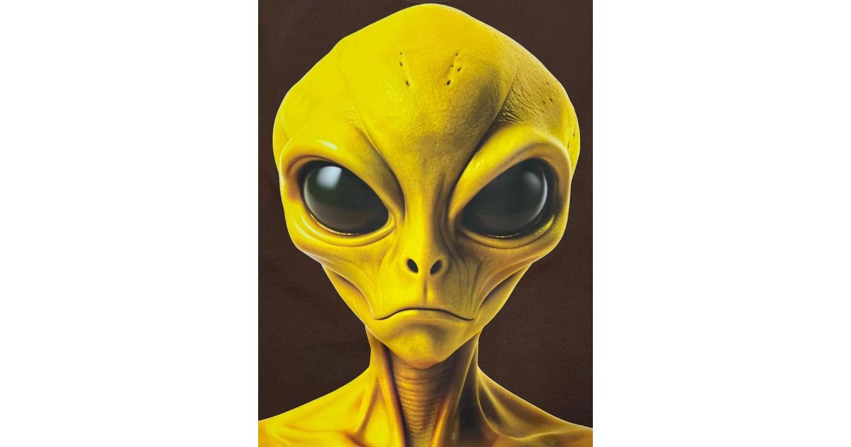 M4MaddMaxx Alien Graphic T-Shirt in Yellow for Men | Lyst UK