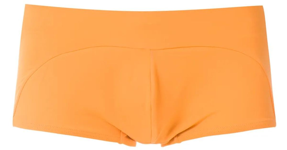 Amir Slama Slip De Bain Classique in Orange for Men | Lyst UK