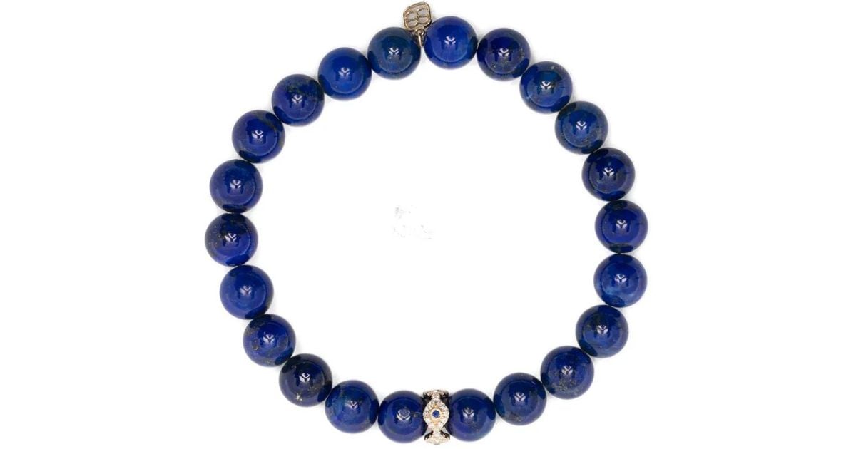 Sydney Evan Lapis Diamond Bracelet in Blue | Lyst UK
