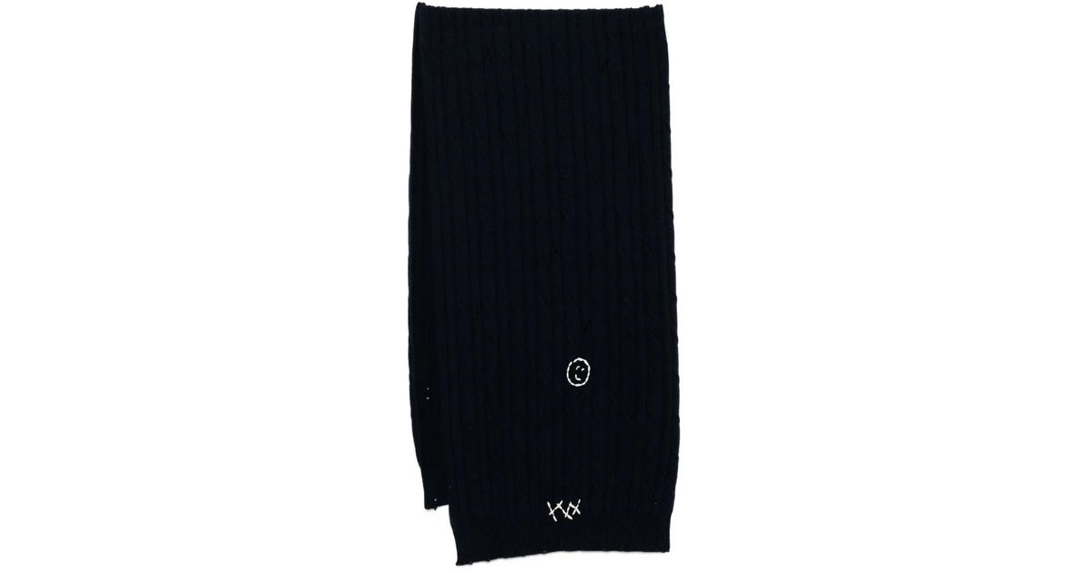 Joshua Sanders Distressed Scarf in Black | Lyst UK