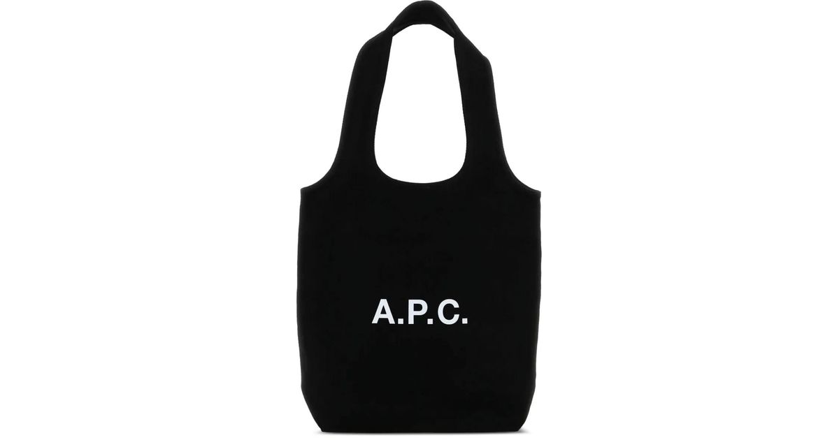 A.P.C. Tote Ninon Small in Black | Lyst