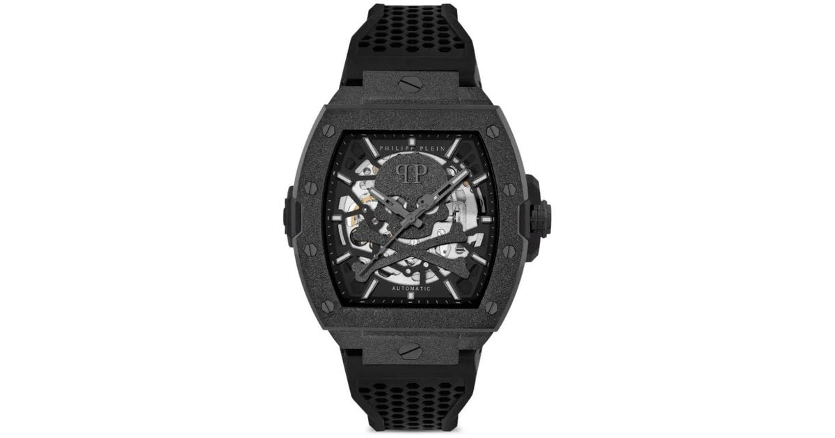 Philipp Plein The $Keleton Frosted 44Mm in Black for Men | Lyst UK