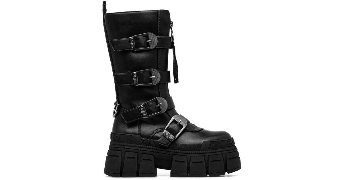Buffalo Gospher Boots in Black | Lyst