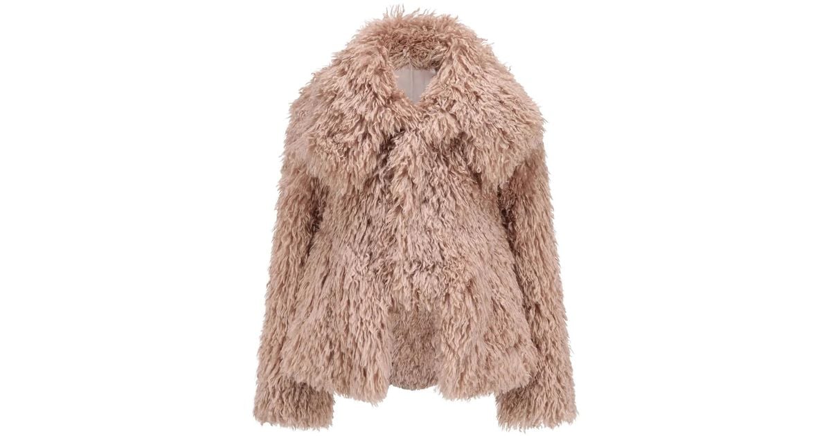 Oude Waag Faux-Fur Jacket in Pink | Lyst