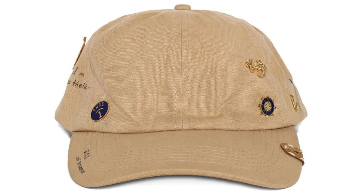 Nick Fouquet Sos Baseball Cap in Natural for Men | Lyst UK