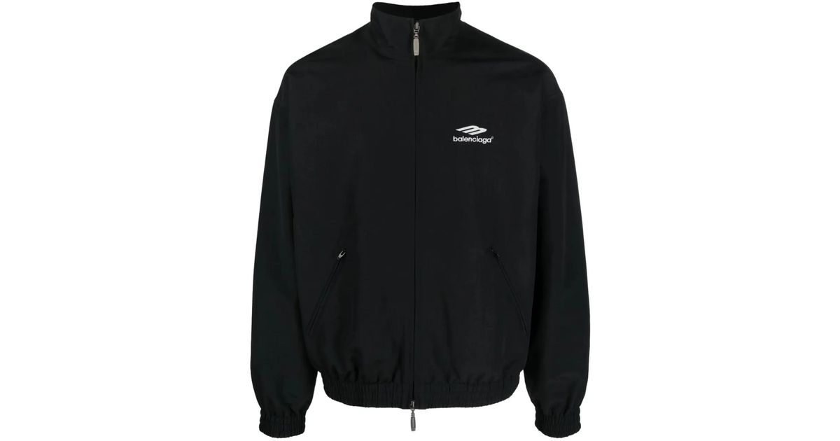 Balenciaga 3B Sports Icon Track Jacket in Black for Men | Lyst UK