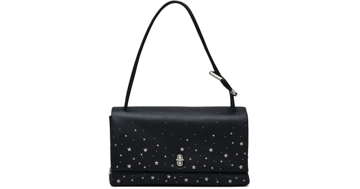 Marc Jacobs The Mini Star Studded Dual Shoulder Bag in Black | Lyst